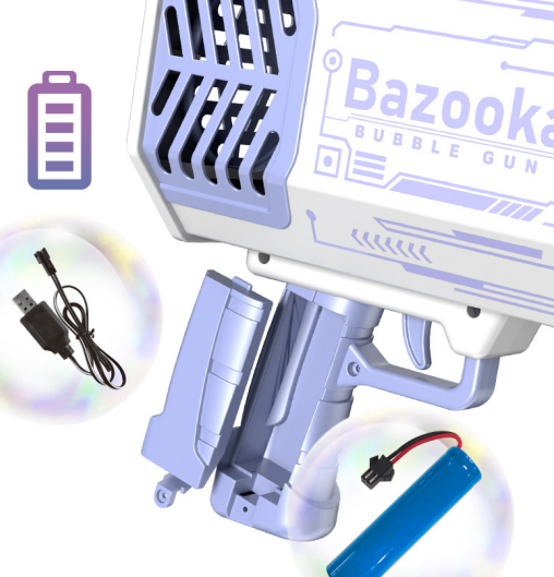 Bazooka Lighting Bubble Machine