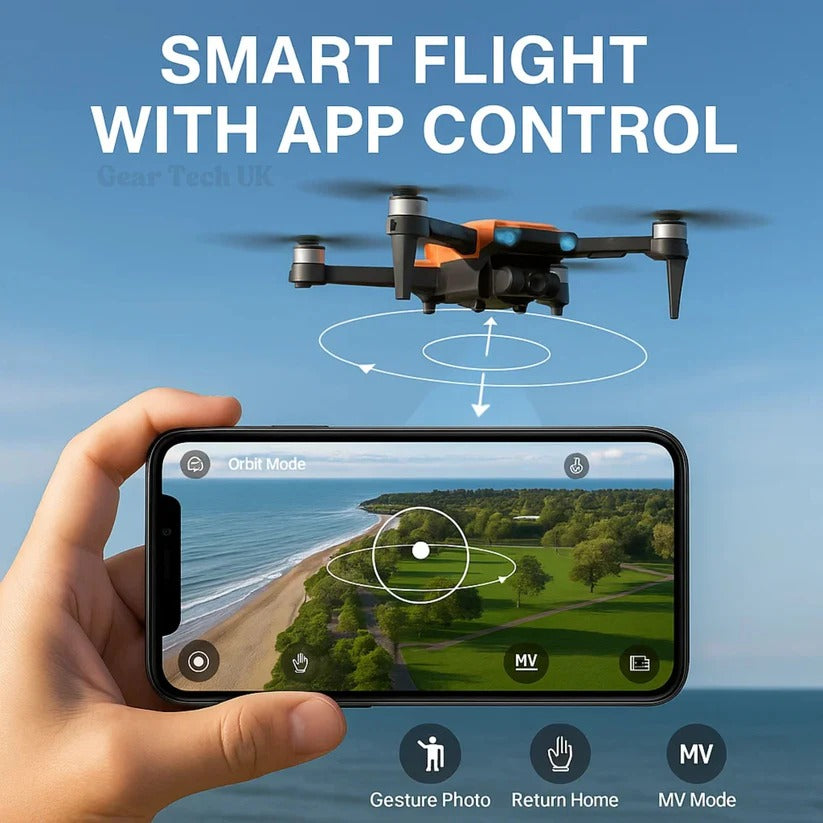 8K HD Pro Drone with Dual Camera. GPS. Brushless Motors – Tegooe