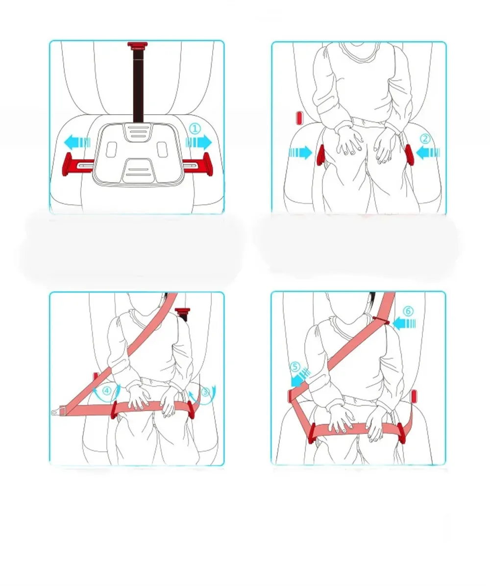 Easy-To-Use Design Portable Backless Car Booster Seat Foldable Car Seat ...