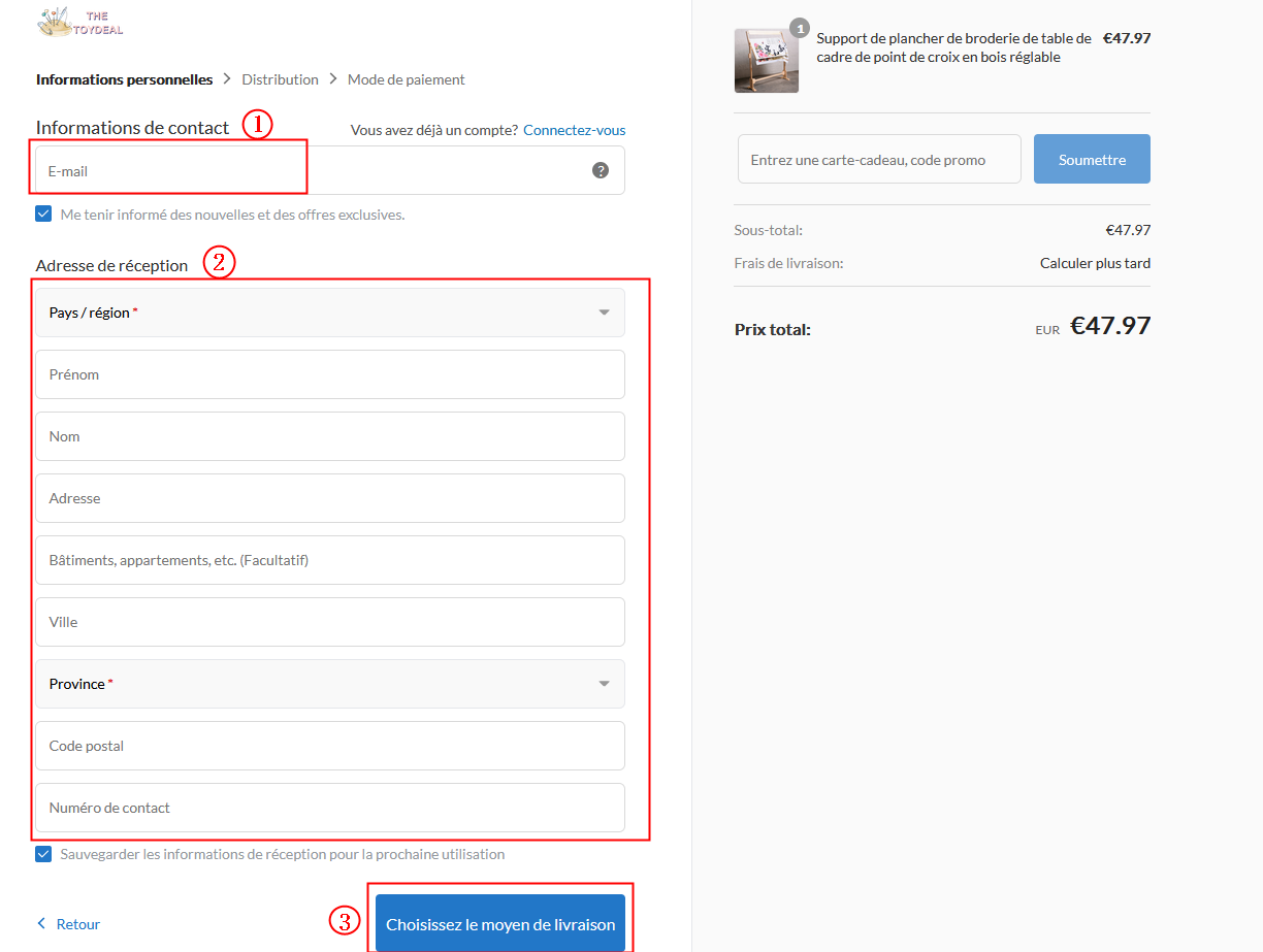 Comment Passer Commande