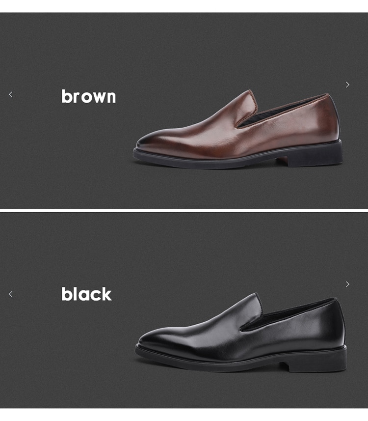 Men’s Vintage Leather Dress Shoes Red Bottom Shoes – Tegooe