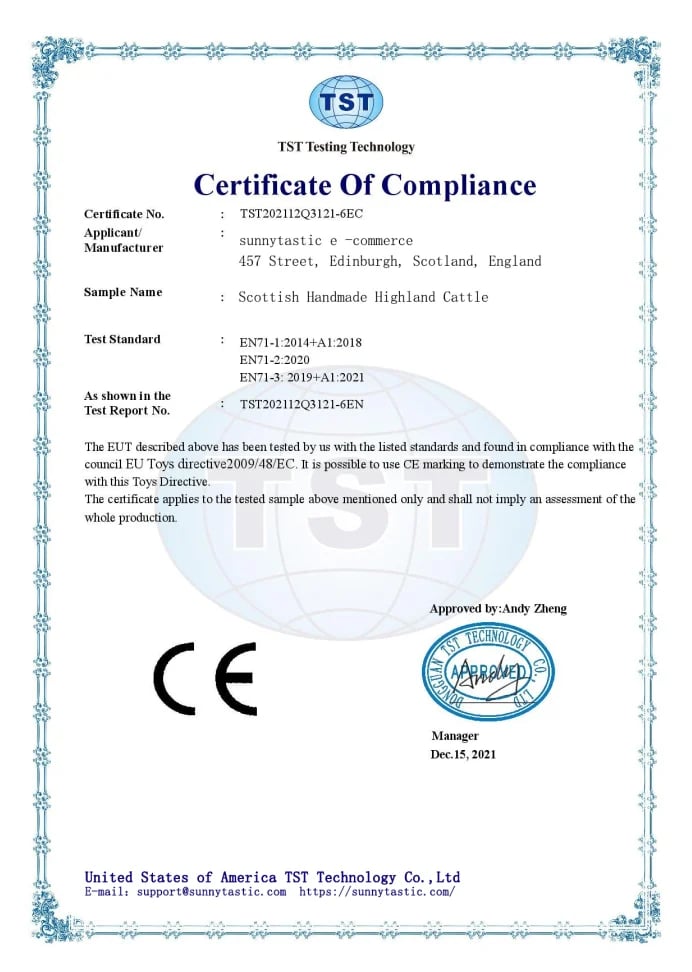 Outfany™ Highland Cow Plush Toy – Tegooe